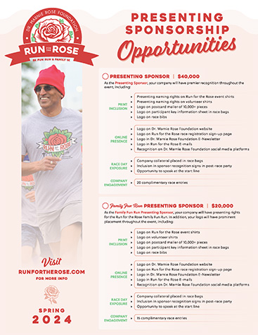 Run For The Rose - Dr. Marnie Rose Foundation